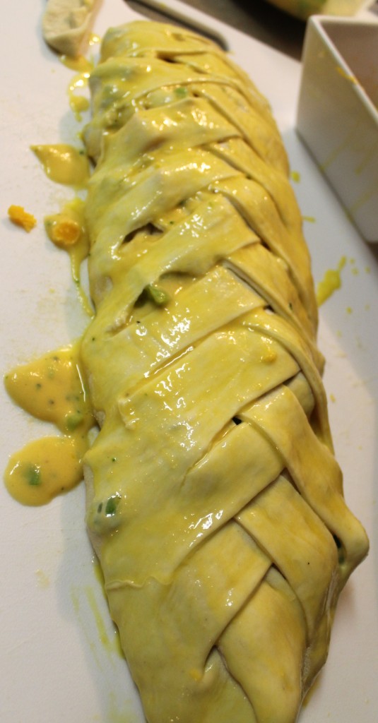 Broccoli & Cheese Braided Calzone • Domestic Superhero