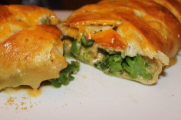 Broccoli & Cheese Braided Calzone • Domestic Superhero