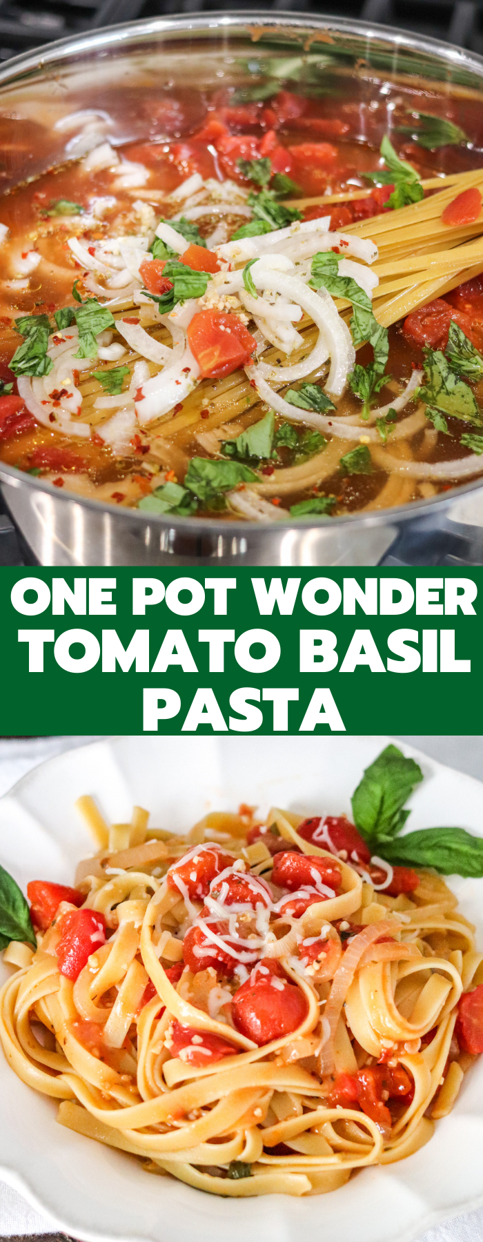 One Pot Wonder Tomato Basil Pasta • Domestic Superhero