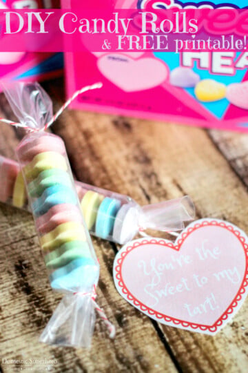 DIY Candy Rolls & FREE Printable • Domestic Superhero