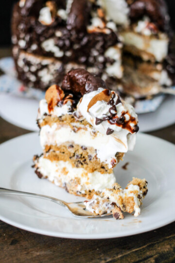 Chocolate Chip Cookie Ice Cream FREAK Cake • Domestic Superhero