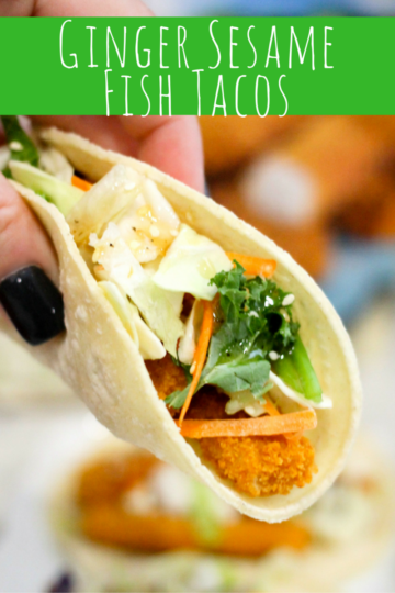 Ginger Sesame Fish Tacos • Domestic Superhero