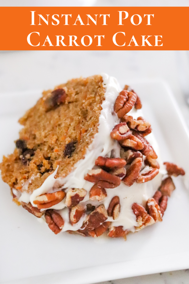 Instant Pot Carrot Cake • Domestic Superhero