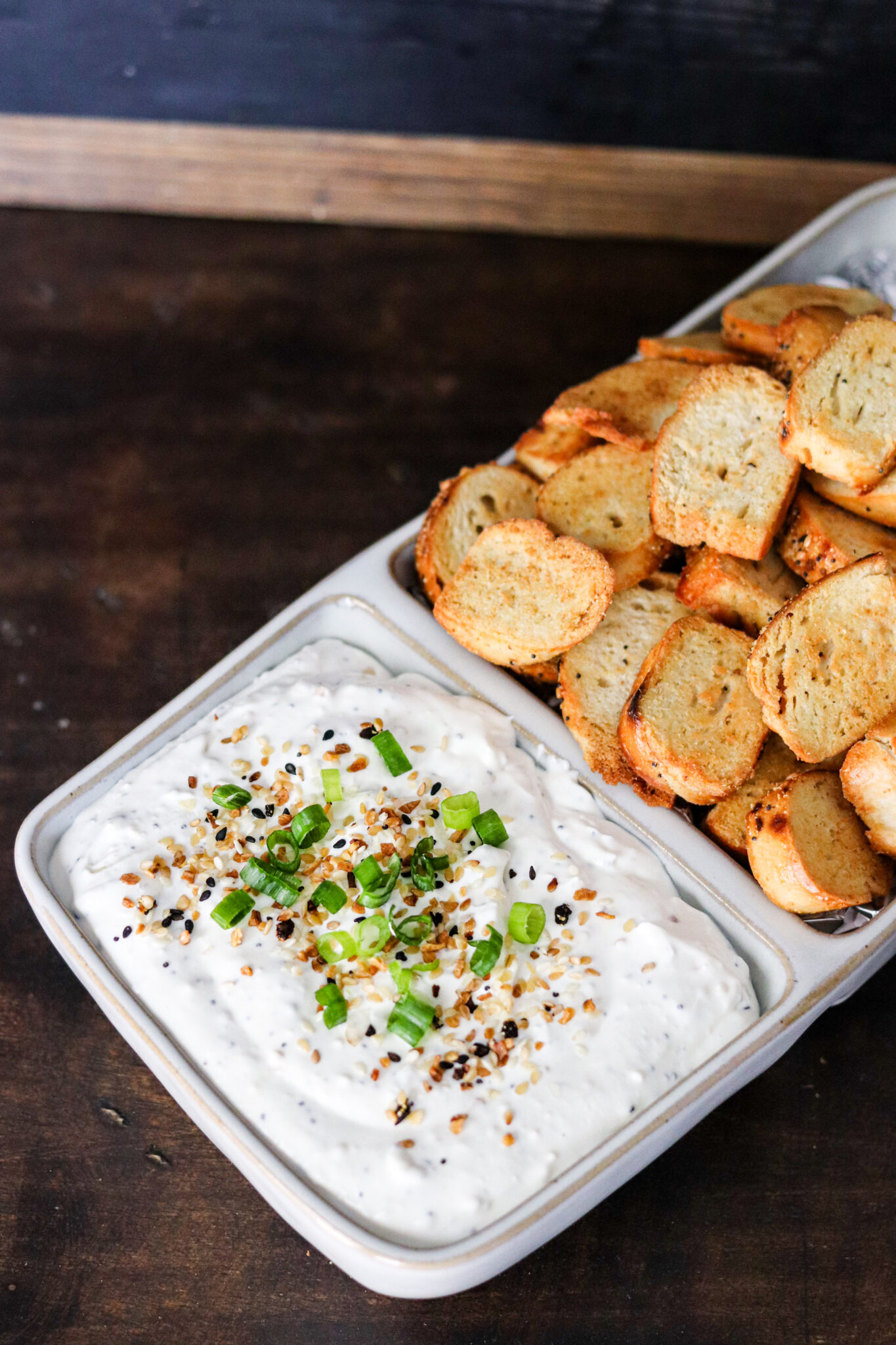 Everything Bagel Dip (3 ingredients) • Domestic Superhero