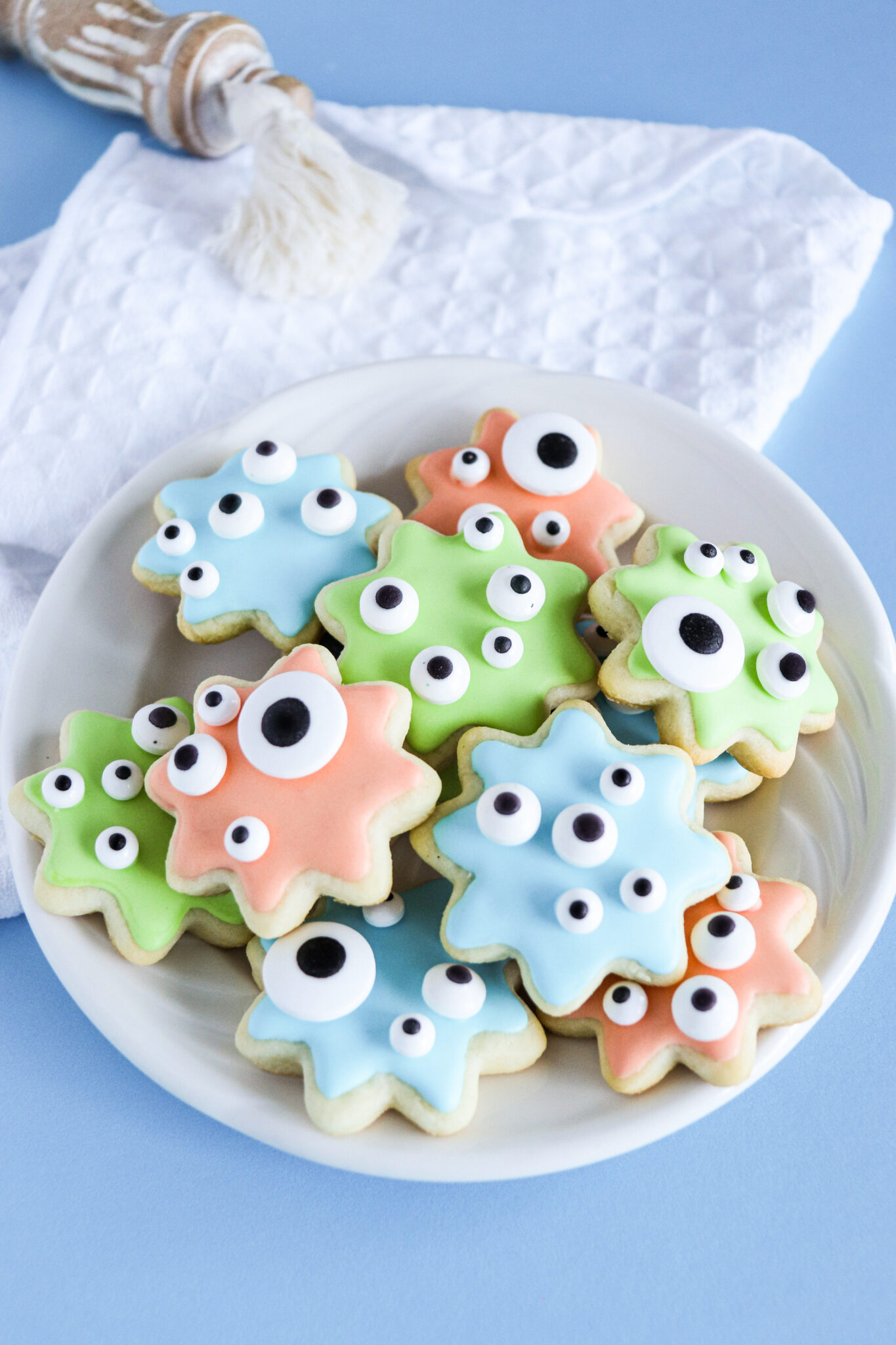 Halloween Sugar Cookies (Monsters) • Domestic Superhero