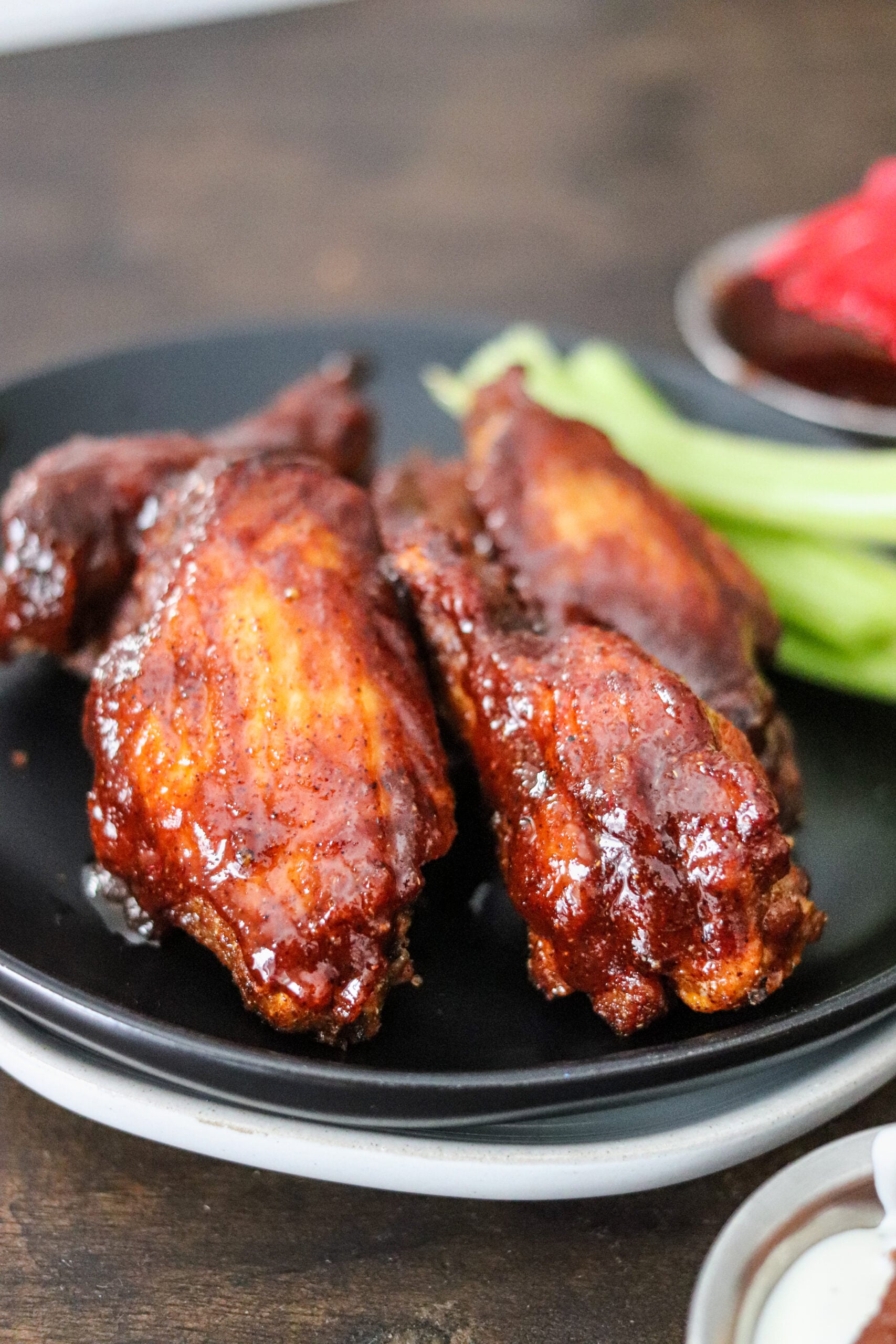Air Fryer BBQ Chicken Wings • Domestic Superhero
