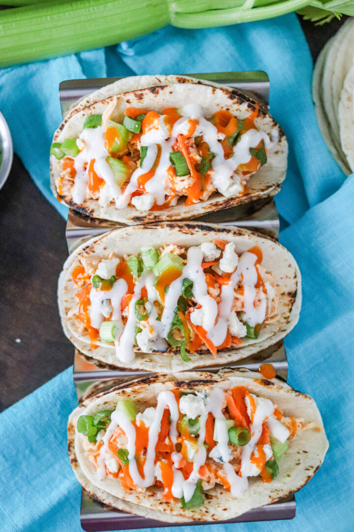 Buffalo Chicken Tacos • Domestic Superhero