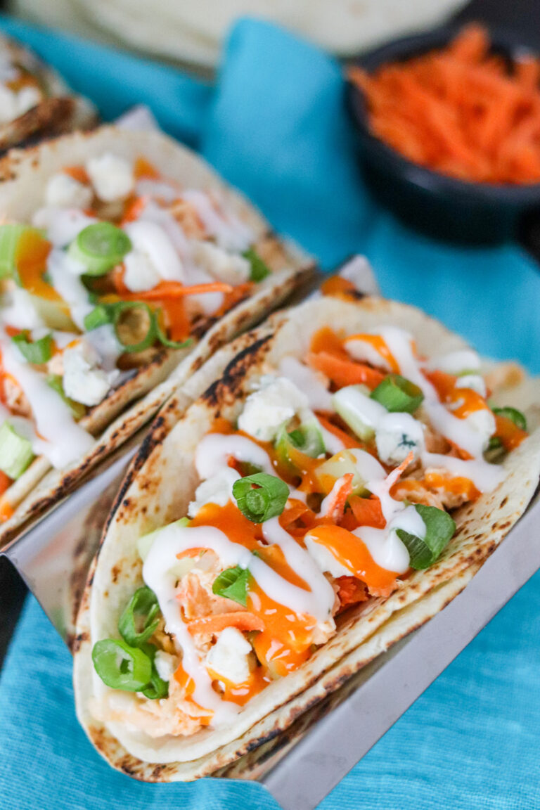 Buffalo Chicken Tacos • Domestic Superhero