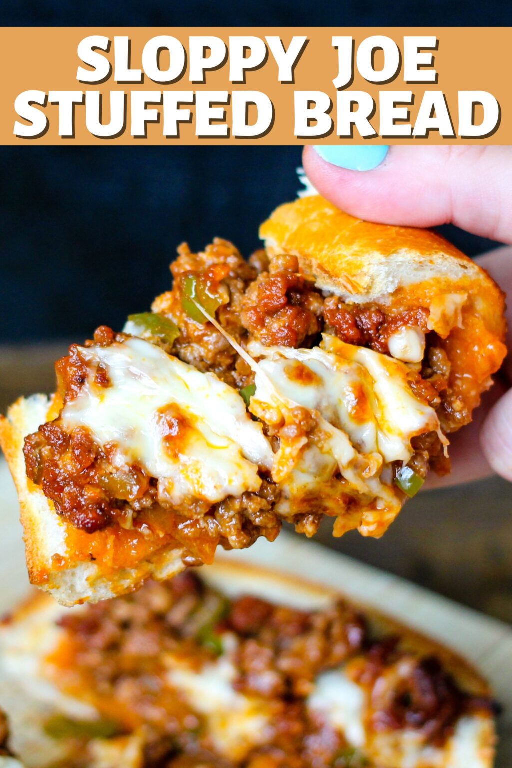 Sloppy Joe Stuffed Bread • Domestic Superhero