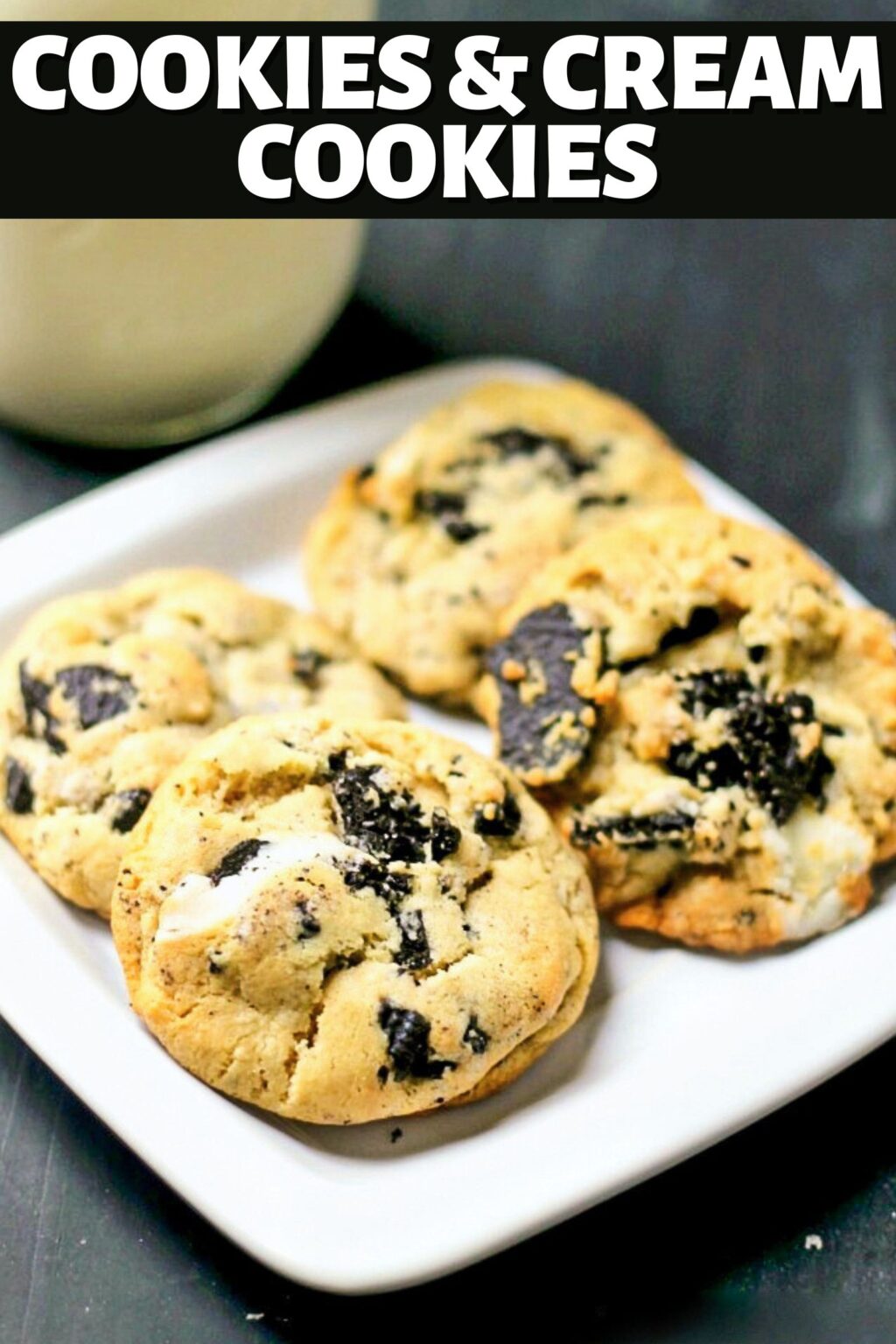 Cookies and Cream Cookies • Domestic Superhero