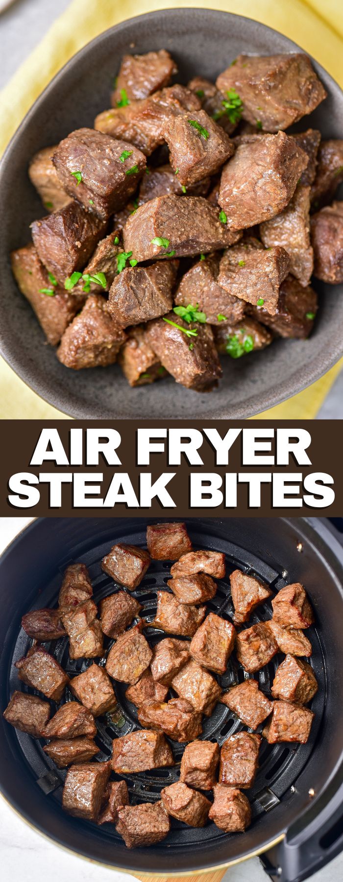 Air Fryer Steak Bites • Domestic Superhero
