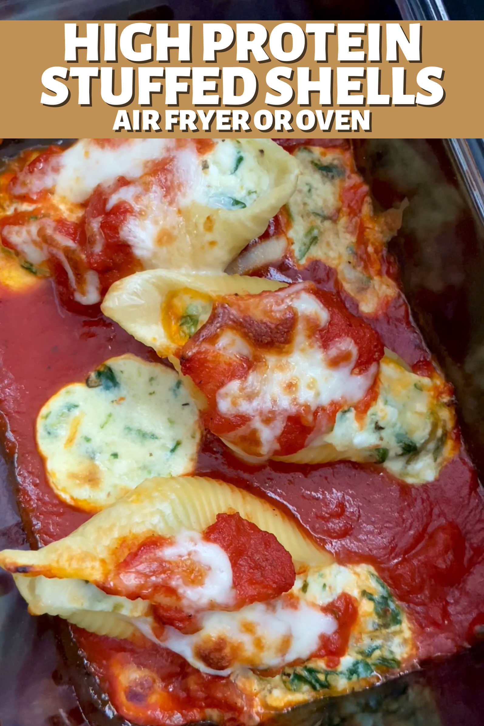 High Protein Vegetarian Stuffed Shells • Domestic Superhero
