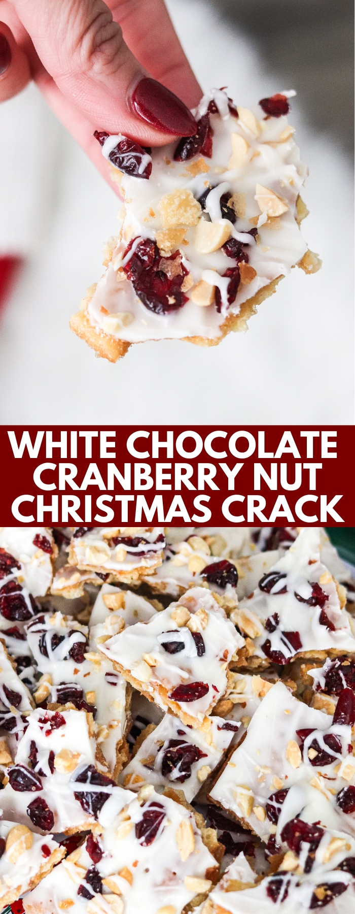 White Chocolate Cranberry 'Christmas Crack' • Domestic Superhero