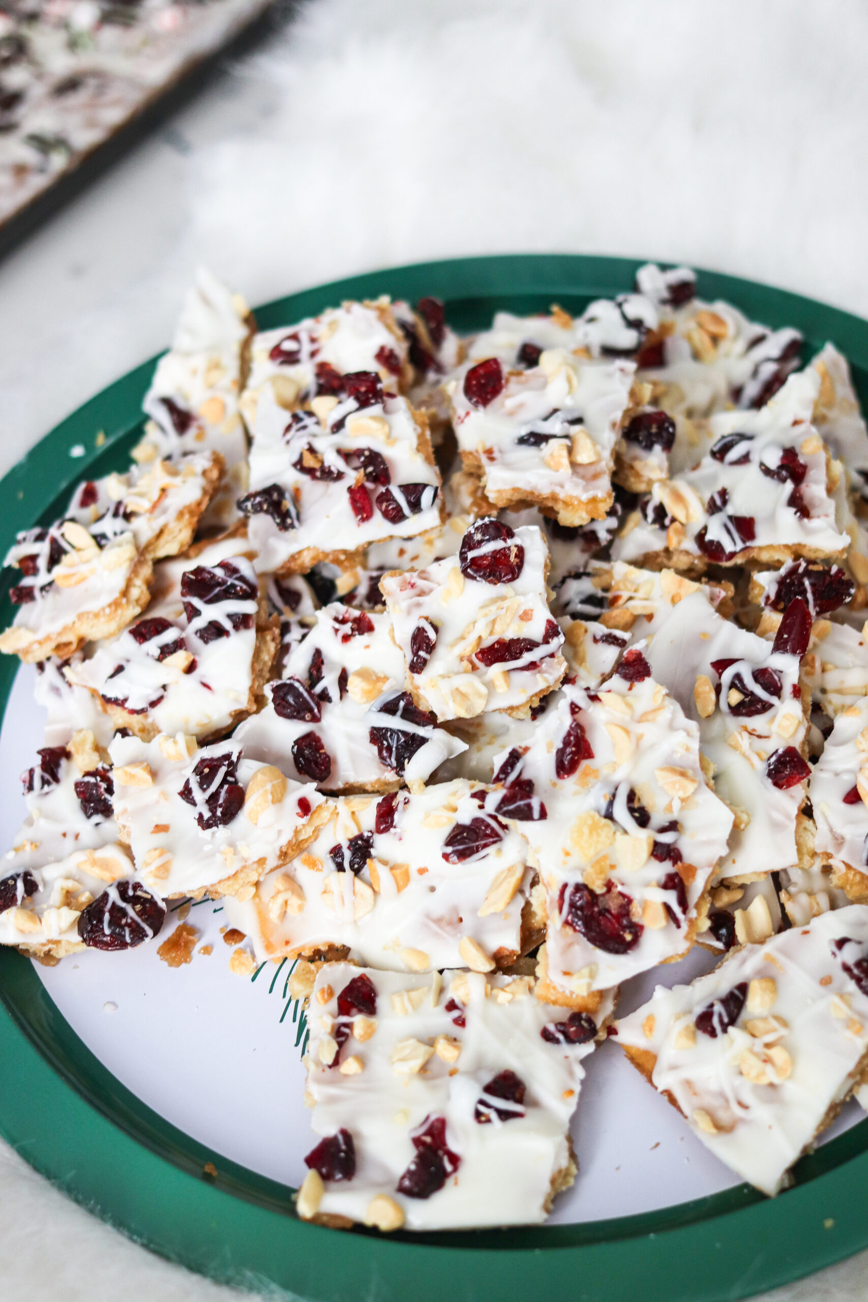 White Chocolate Cranberry 'Christmas Crack' • Domestic Superhero
