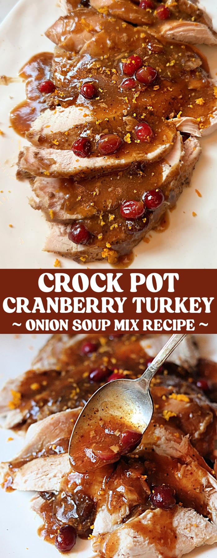 Crock Pot Cranberry Turkey Breast • Domestic Superhero